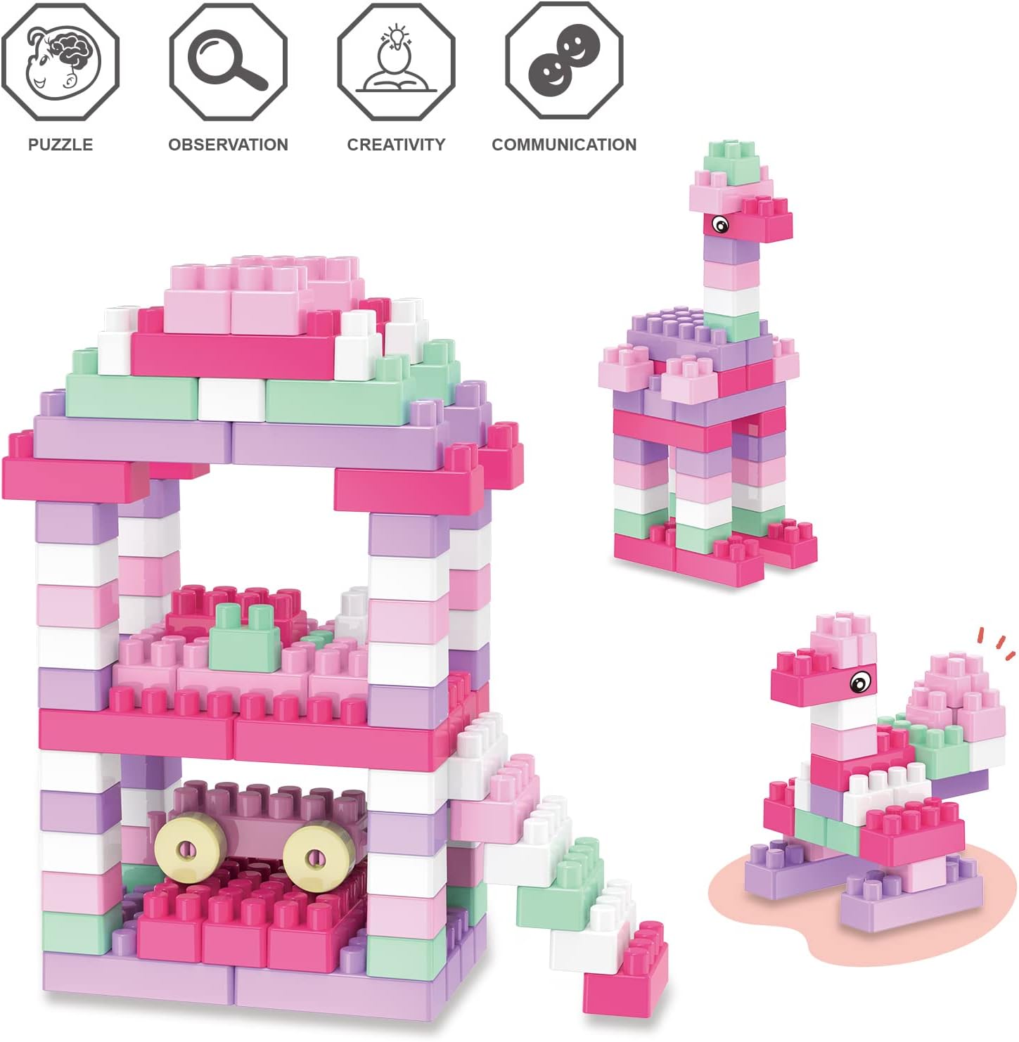 DIY Blocks 320 PCS | Creative Building Set for Kids – Gold land toys ...