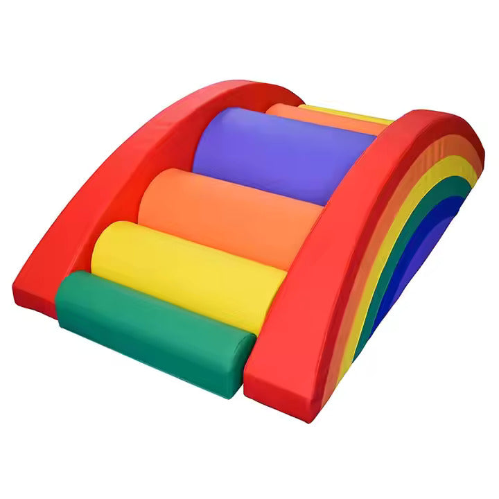 Rainbow Bridge Soft Play Set for Kids | Fun & Safe Indoor Play – Gold ...