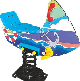 Colorful Spring Rider Airplane for Kids’ Playgrounds – Gold land toys ...