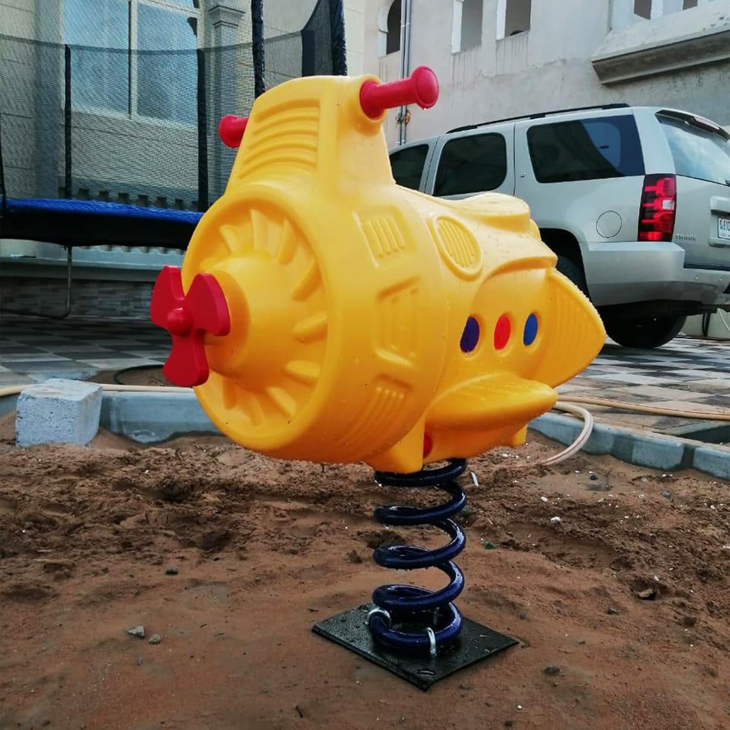 Yellow Airplane Spring Rider for Kids' Entertainment – Gold land toys ...